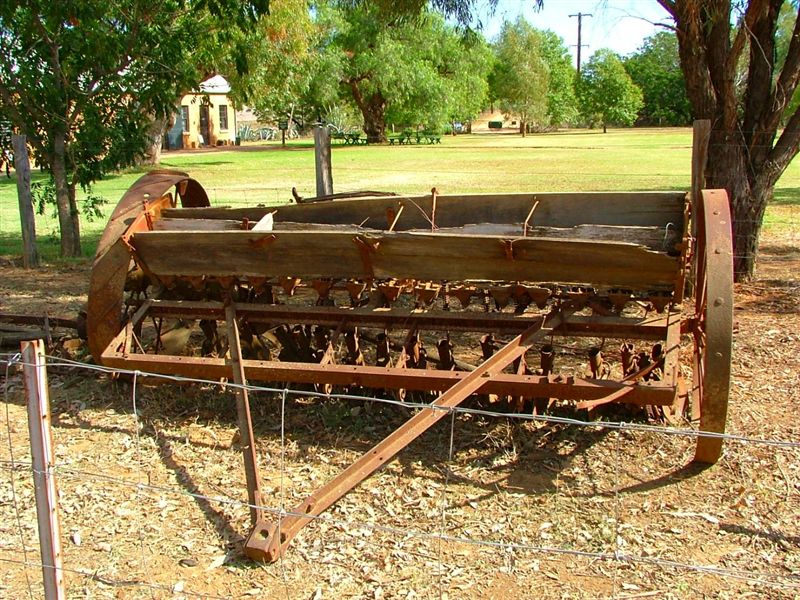 Photo: Vintage seed drill - as new condition | Vintage Farm Machinery ...