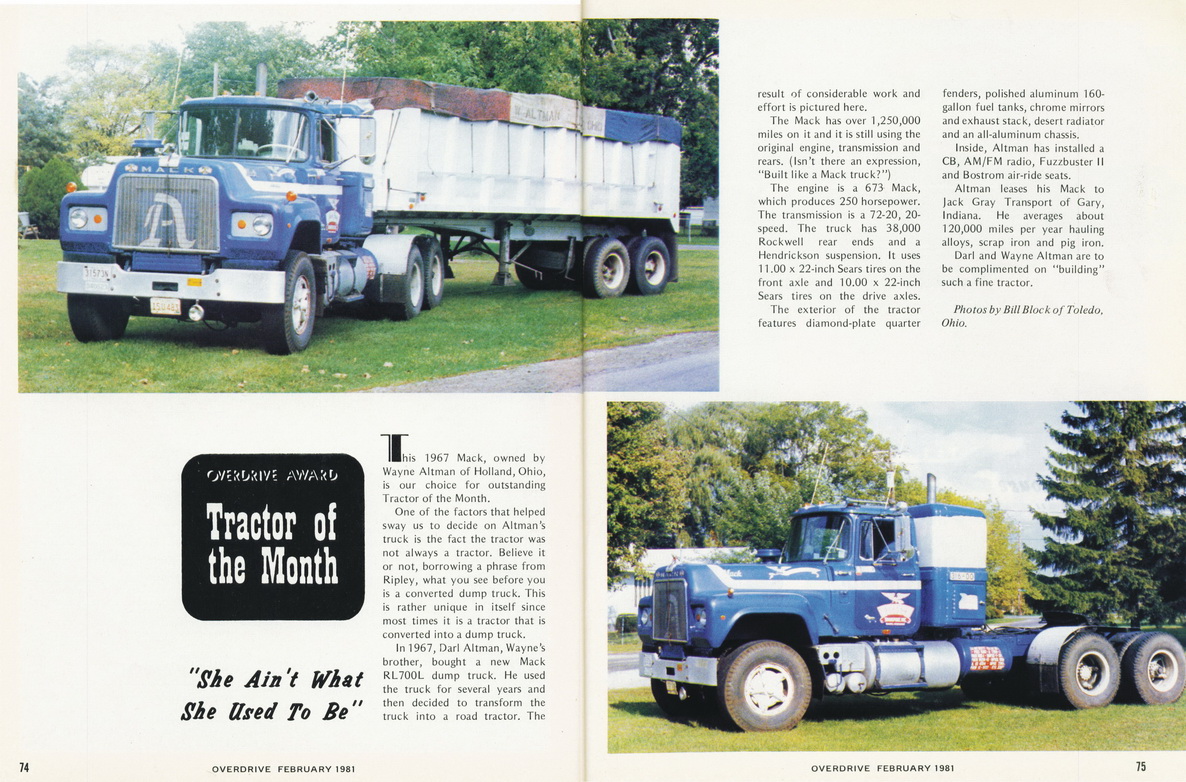 02 Overdrive Magazine February 1981 album | Dutch Model Truck Club ...