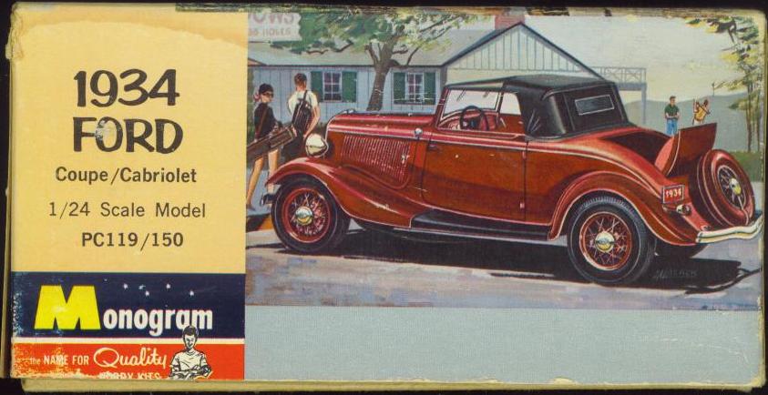 Photo: Monogram 34 ford coupe - cabriolet boxend | Model Box Art album ...
