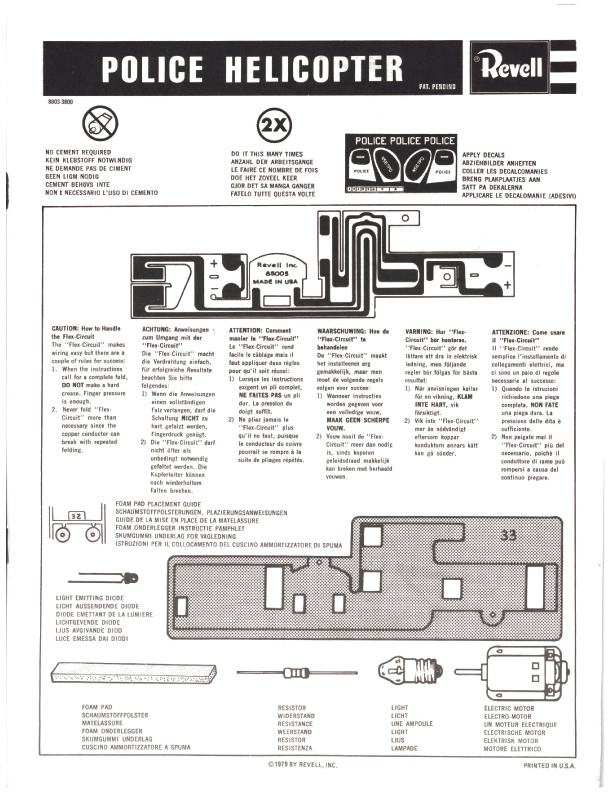 Photo: Revell - Police Helicopter - Instructions01 copy | REVELL Lights ...