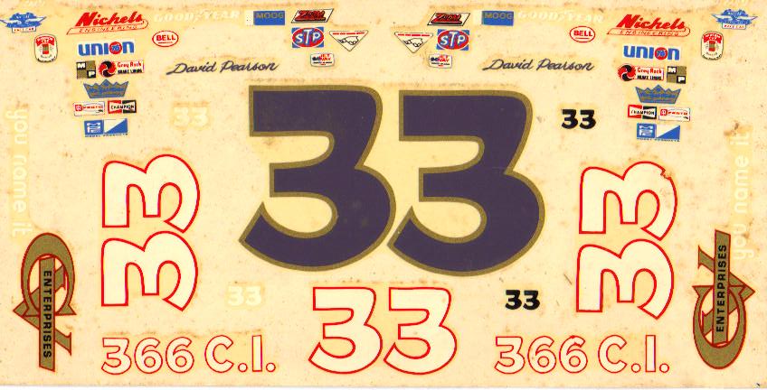 Photo: Pearson NASCAR GTO 006 | MPC David Pearson's NASCAR GTO #1706 ...