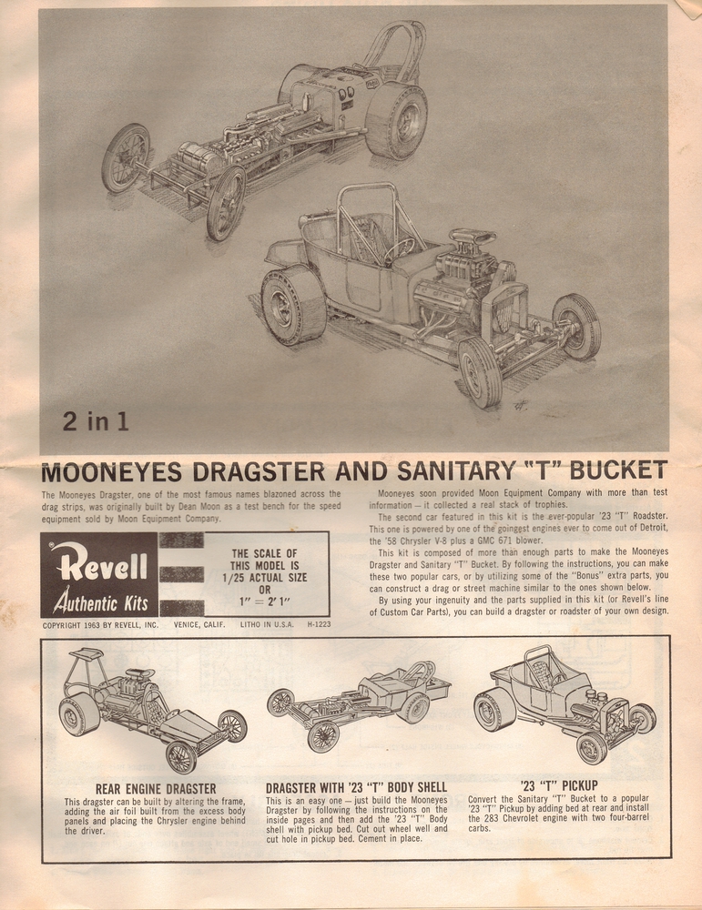 Photo: File4 | REVELL Sanitary T Bucket Double Car Kit Revell Mooneyes ...