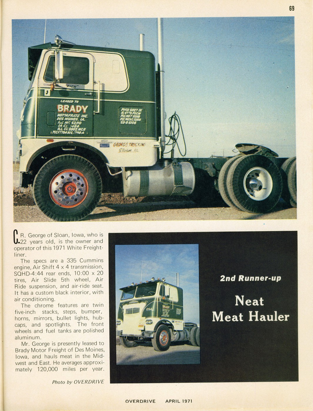 04 Overdrive Magazine April 1971 album | Dutch Model Truck Club | Fotki ...