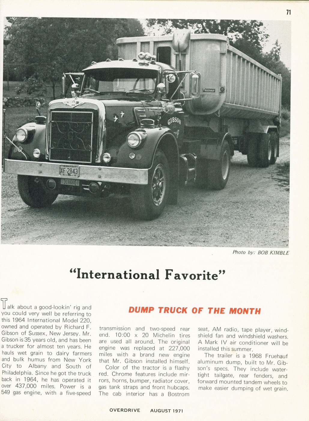08 Overdrive Magazine August 1971 album | Dutch Model Truck Club ...