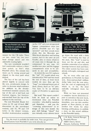 01 Overdrive Magazine January 1981 album | Dutch Model Truck Club ...