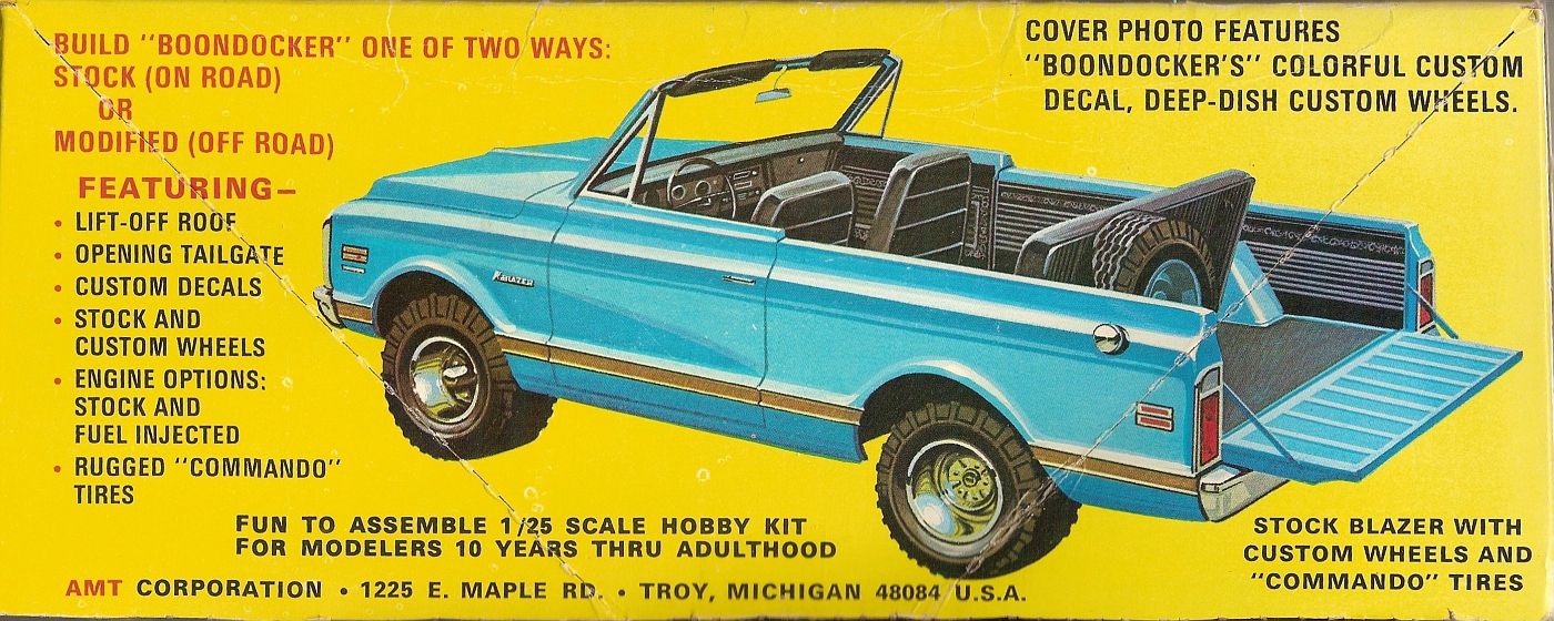 AMT 1972 Chevrolet Blazer BoonDocker #T200601 album | DRASTIC PLASTICS ...
