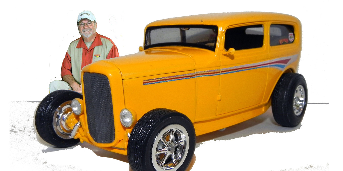 Photo: Gary and model car 1 copy | GOODGUYS DEUCE SEDAN - Gary Meadors ...