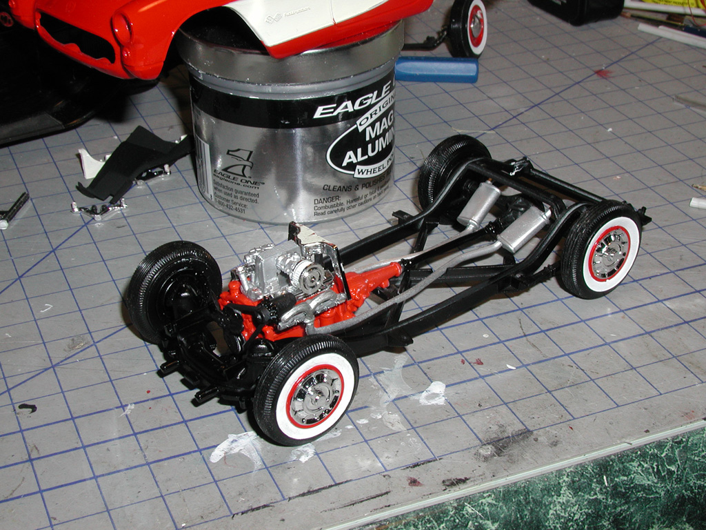 Photo: 57 Corvette chassis | Lee Titus Replica AMT '32 Ford Roadster ...