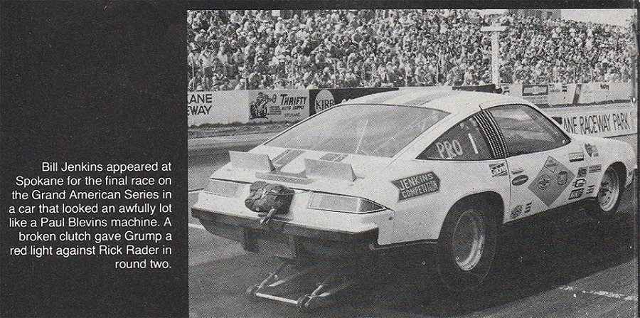 Photo: Grump in a borrowed Monza, after the Indy incident in 1977 (2 ...