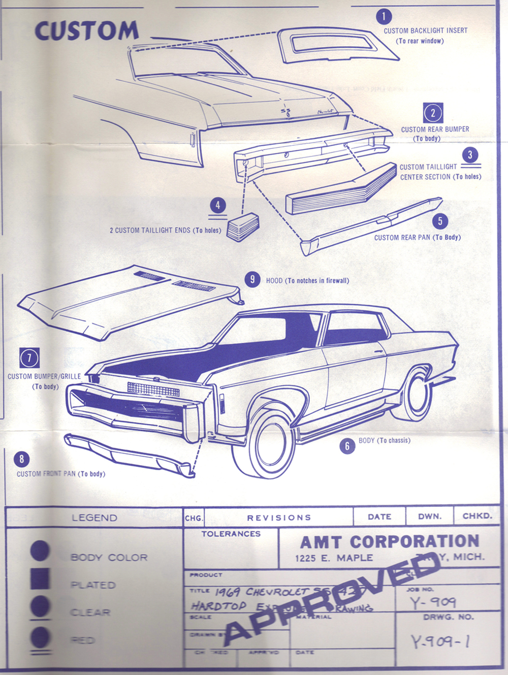 Photo: AMT69Impala step6 | AMT 1969 Chevy Impala #Y909-200 album ...
