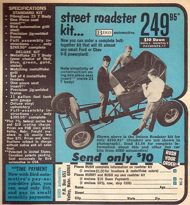 Photo: Bird-T-Bucket-ad | T-Buckets / Tubs / Roadsters album | New York ...