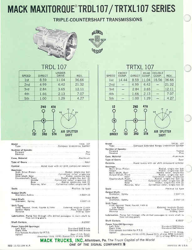 Photo: Mack ENDT 866 Engine and Gearbox 03 | Mack Engines Spec-sheets ...