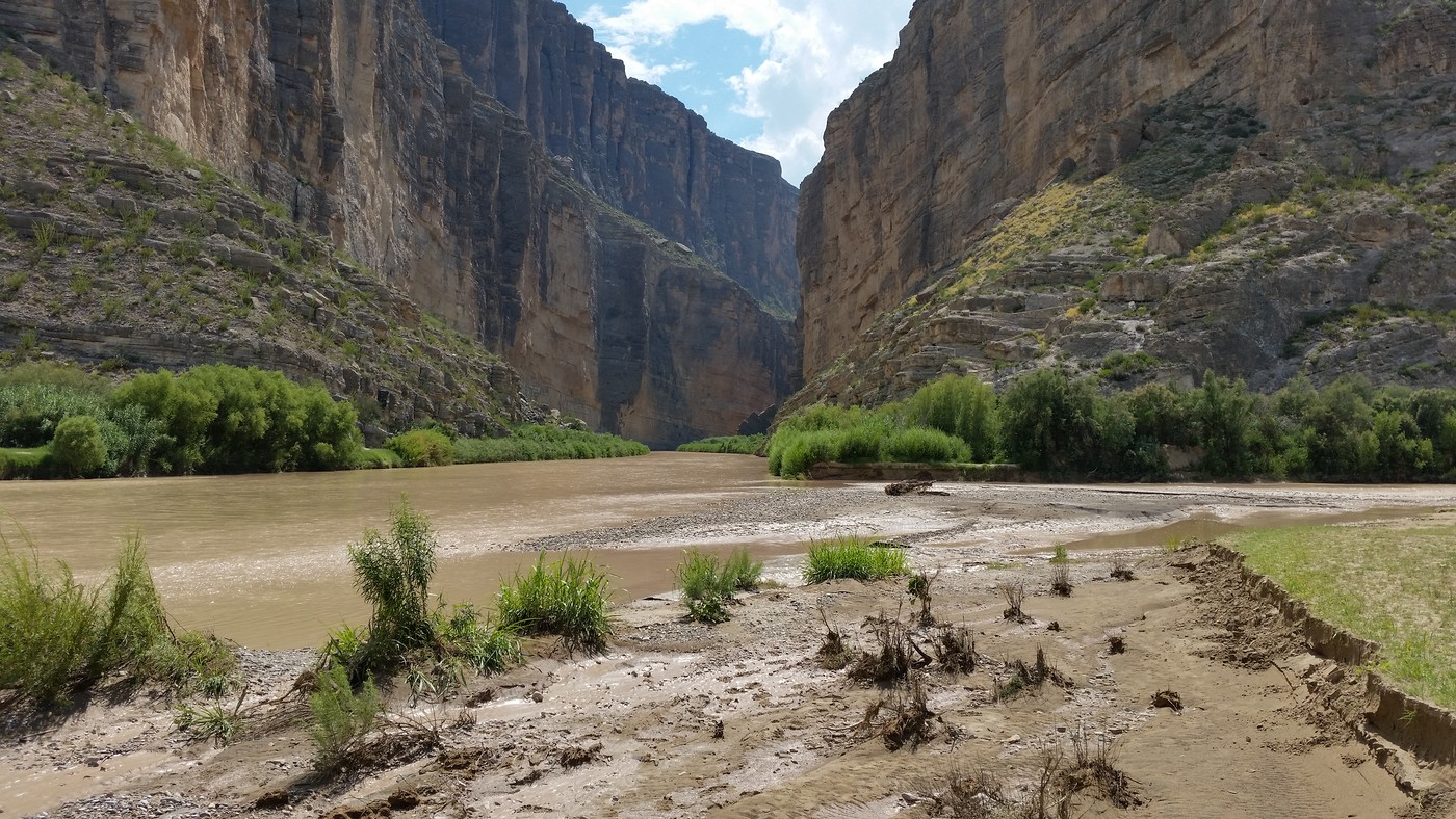 Photo: Rio Grande River Exits Santa Elena Canyon West of Castolon, TX ...
