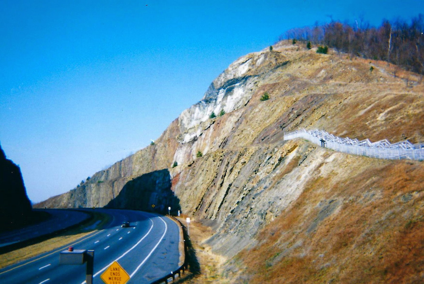 Photo: The Northside Trail is used to view the 340 Foot Deep Sideling ...