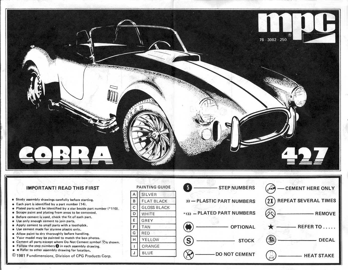 Photo: Step 0 | MPC Cobra 427 1/16 scale #78-3082-250 album | DRASTIC ...