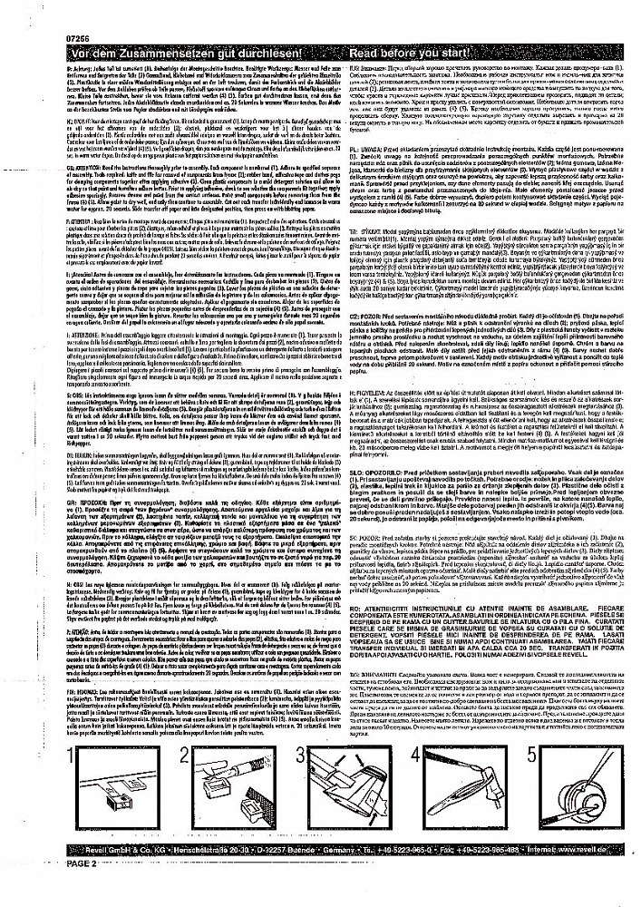 Photo: Revell AG Trabant instructions 2 | REVELL Trabant 601 S ...