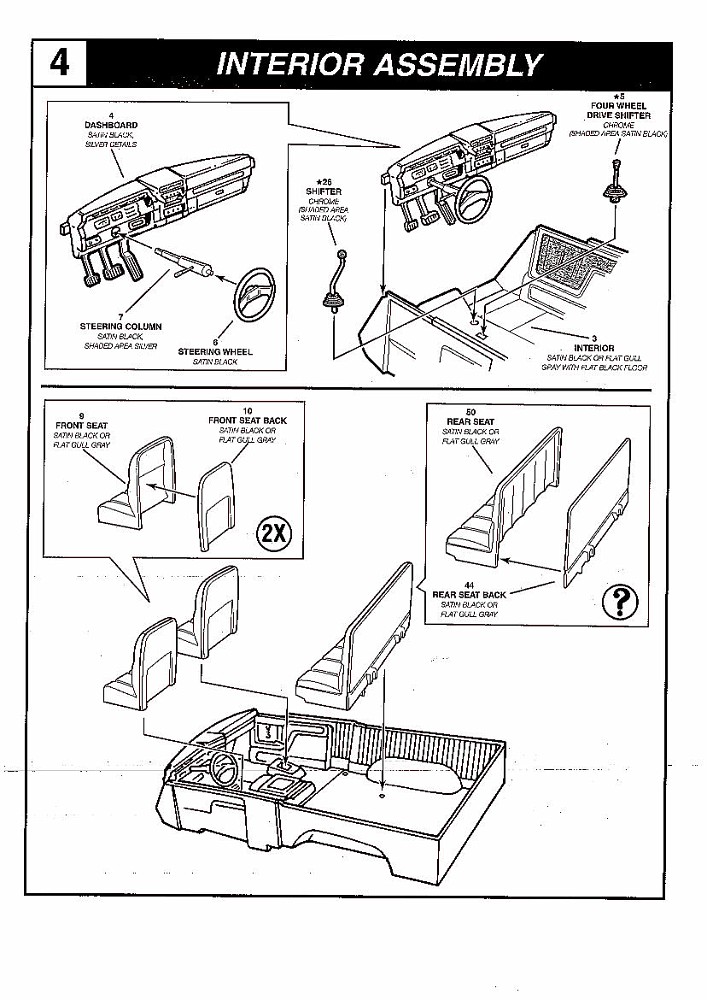 Photo: Revell 1980 Bronco instructions 5 | REVELL '80 Ford Bronco #85 ...