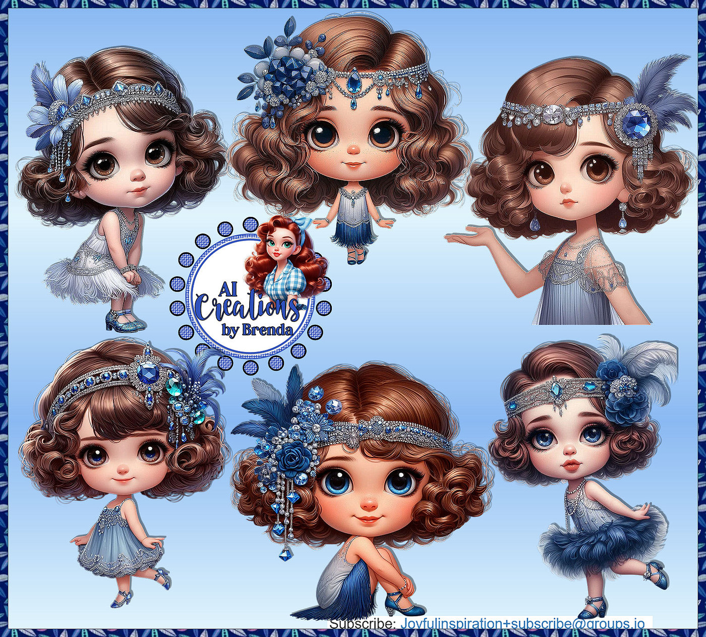 Photo: LITTLE FLAPPER AI CREATIONS BG PREVIEW | Brenda AI Creations ...