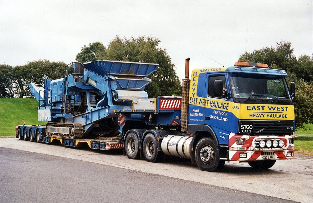 Photo: X2 EWH Volvo FH12 6x4 unit | East West Haulage, Beattock ...