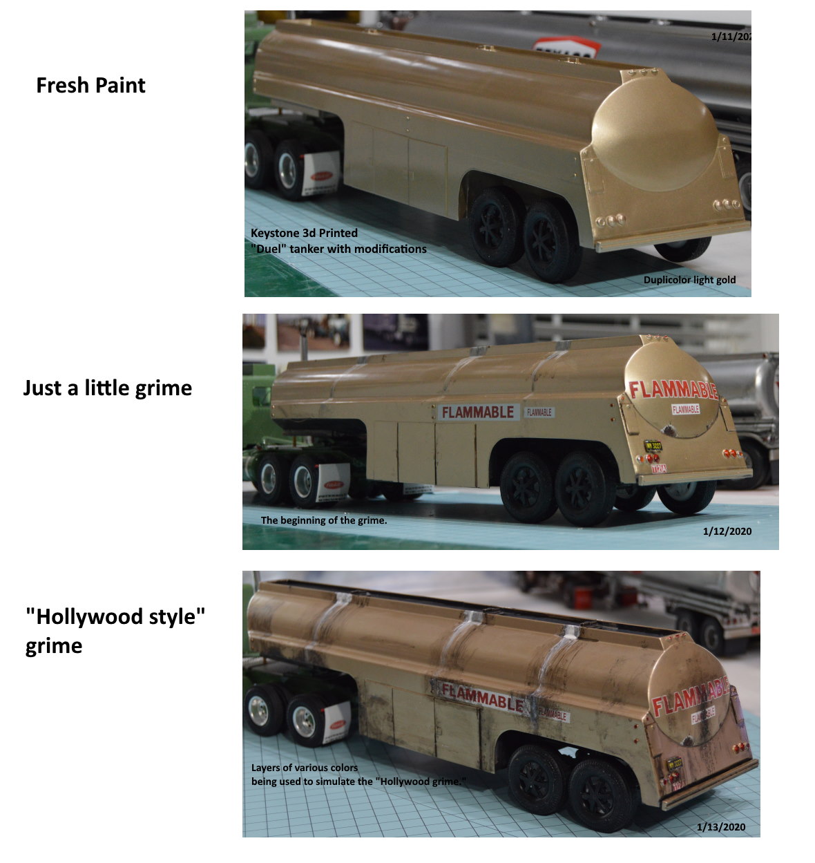 Photo: Duel Keystone Tanker paint and grime progress 1 13 2020 | Duel ...