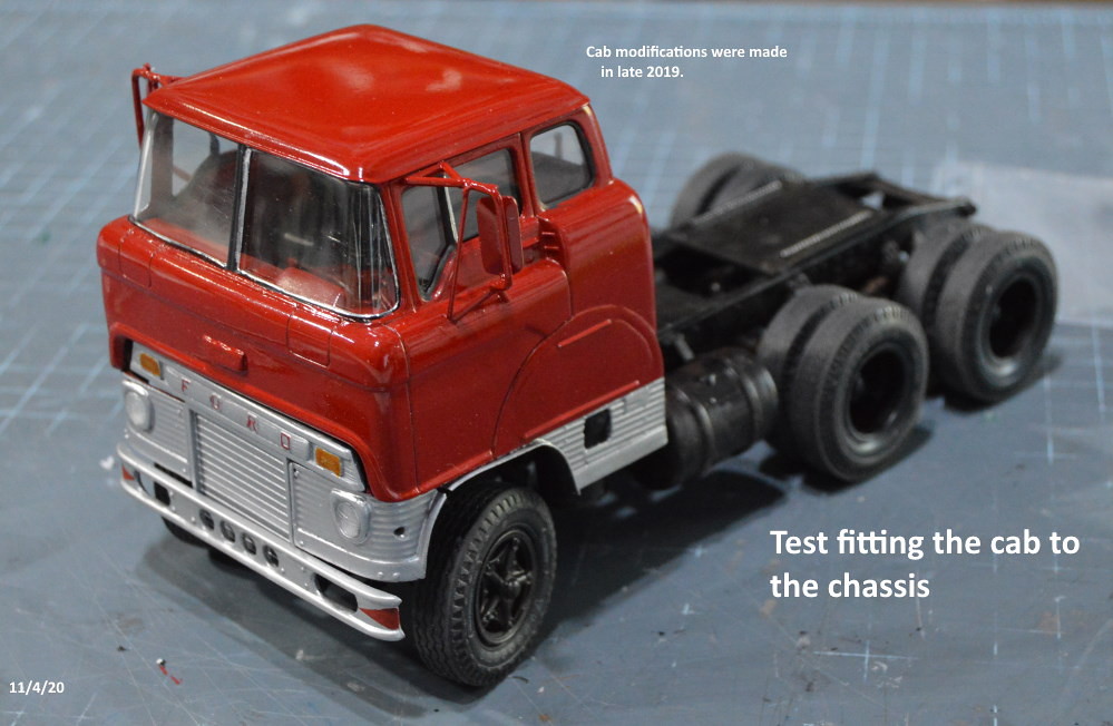 Photo: DSC 8201 Ford H950 cab mock up 11 4 20 | 1961 Ford H950 album ...