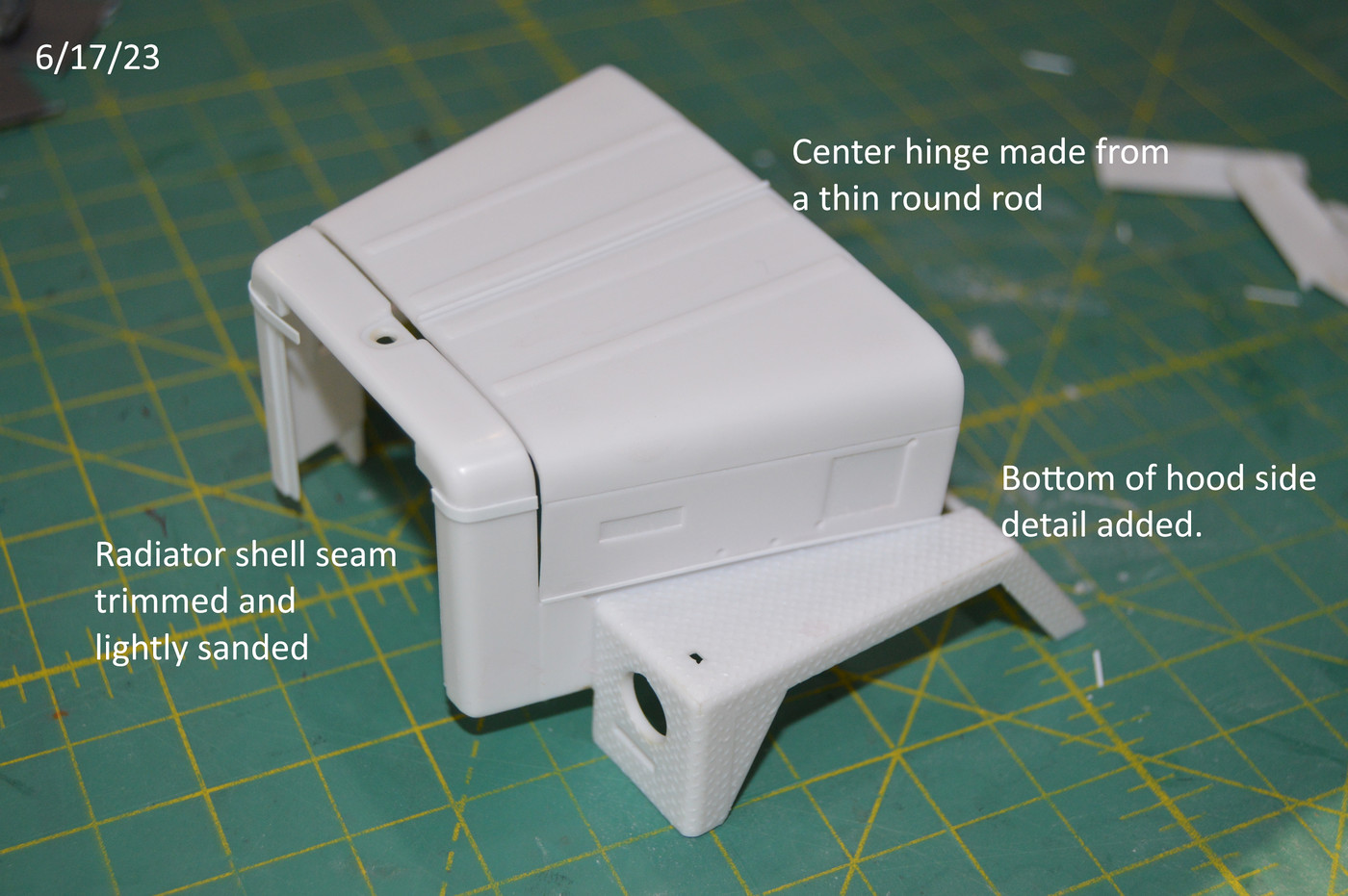 Photo: DSC 0100 Paystar Hood mods 6 17 23 | Paystar Dump Truck album ...