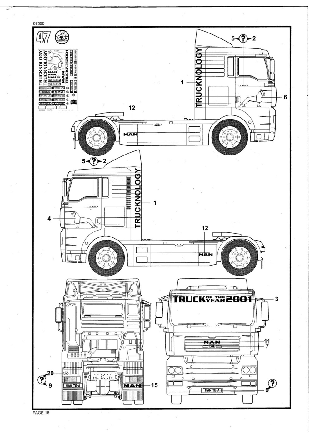 Photo: 07550-16 | 07550 MAN TG-A 1-24 album | Dutch Model Truck Club ...