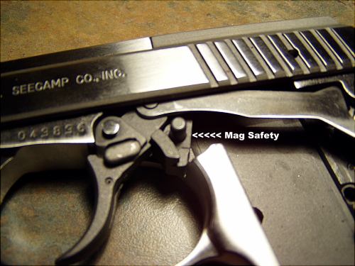 Photo: The post shown here is where the trigger spring attaches ...