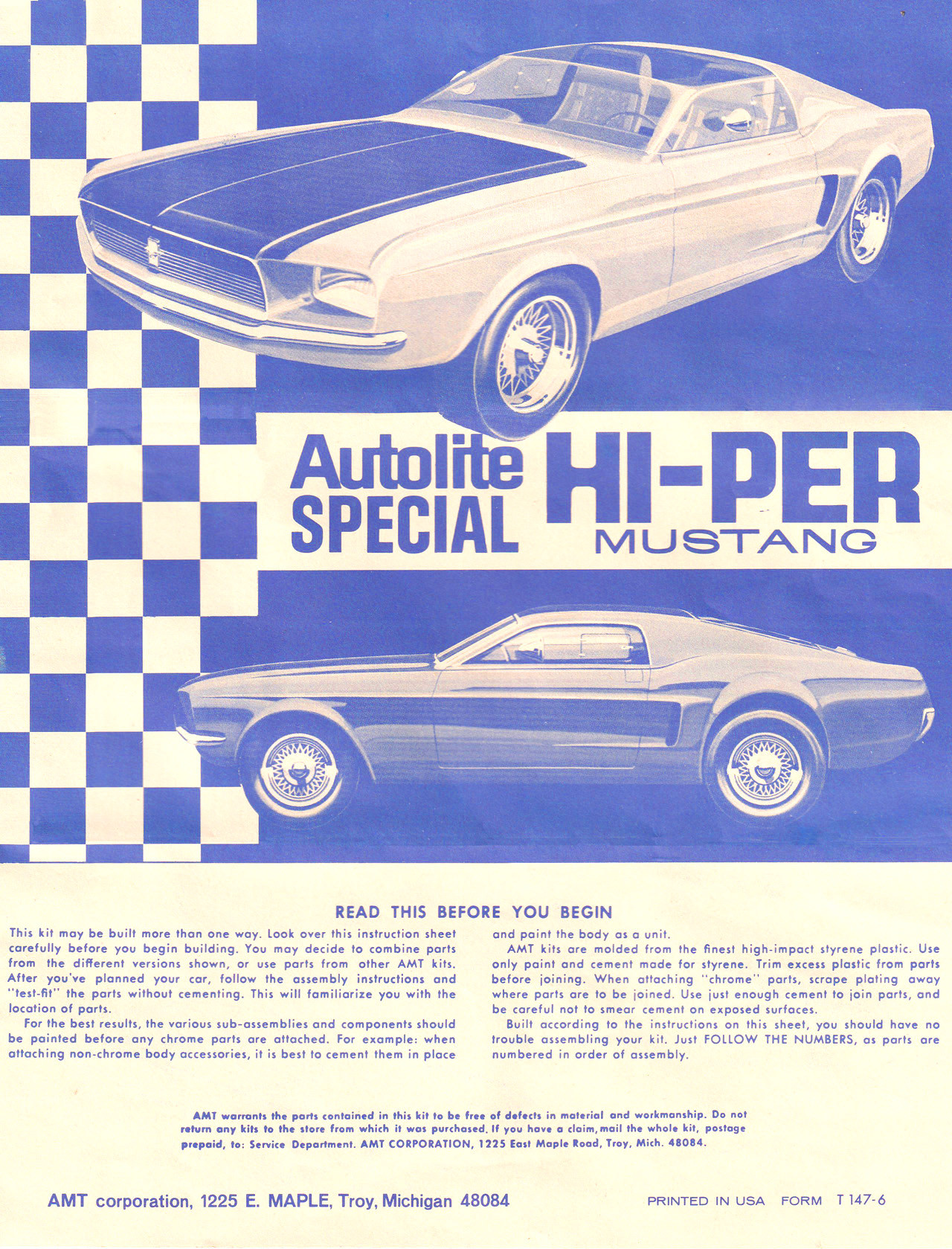 Photo: ALM 005 | AMT Autolite Special Hi-Per Mustang T147 150 album ...