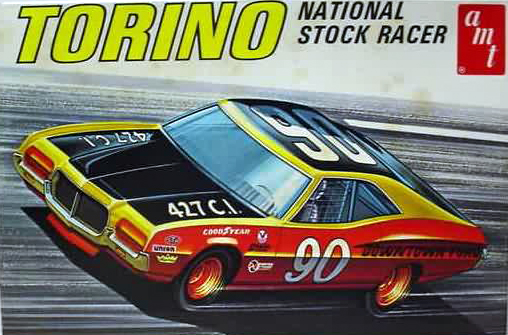 Photo: 1972 Ford Torino National Stock Racer | AMT Track Racers Box top ...