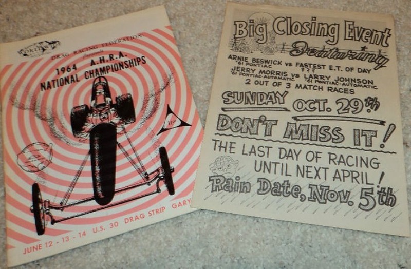 Photo: 1964 AHRA NATIONAL CHAMPIONSHIP PROGRAM US 30 DRAG STRIP GARY (3 ...