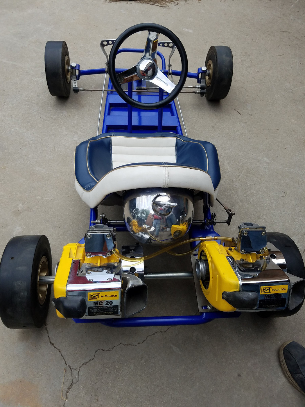Photo: 1962 FOX VINTAGE RACING GO KART WITH DUAL McCULLOCH Mc20's (4 ...