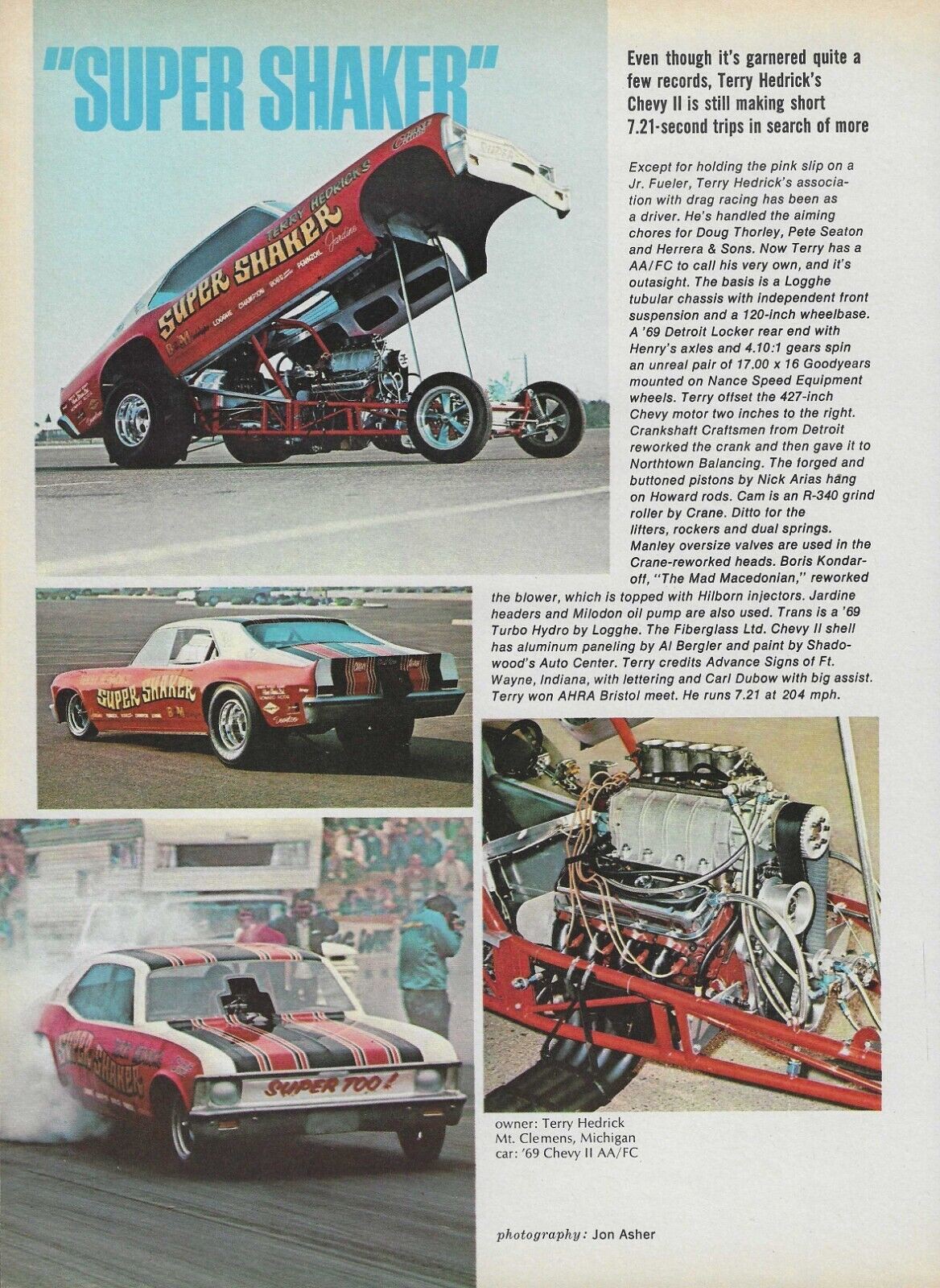 Photo: 1969 Chevy II Nova SS Terry Hedrick Super Shaker Funny Car ...