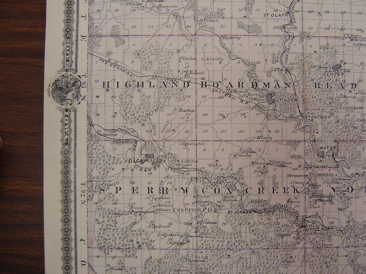 Photo: ClaytonCoIa1875a008 | Clayton Co IA 1875 Atlas album | Iowaz ...