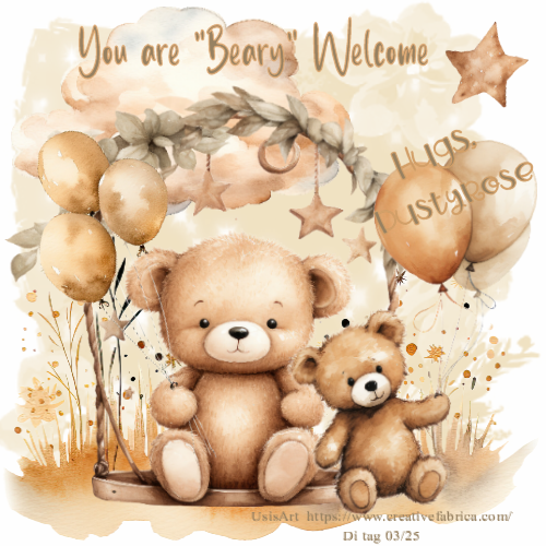 Photo: Usis-Art-You-are-Beary-Welcome-Orangemilkshake-font-Dustyrose ...
